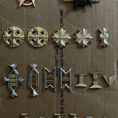 Movie Era Commander Rank Pins set of 2 - Etsy