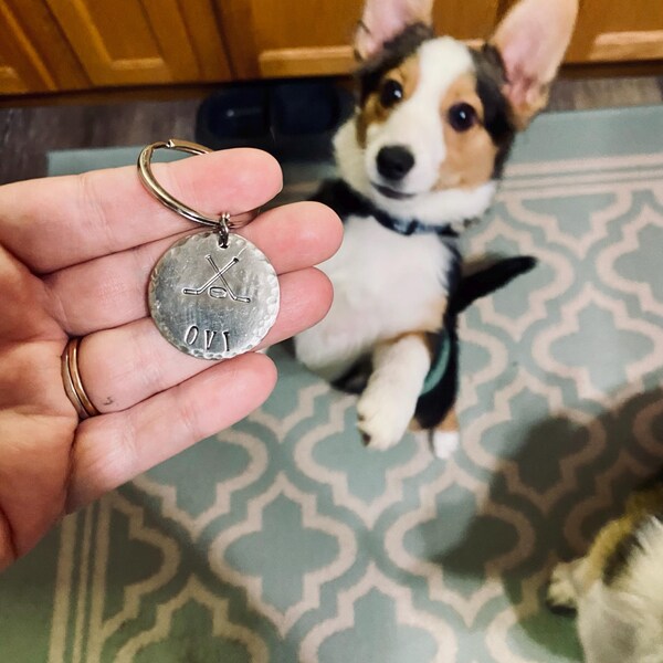 You're a Gem / Custom Hand Stamped Dog Tag, Personalized Metal Pet ID ...