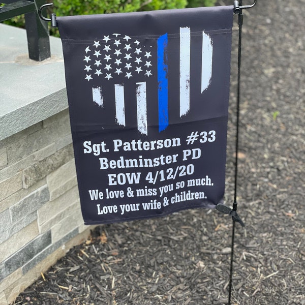Police Garden Flag, Back the Blue Flag, Police Memorial, Police Officer ...