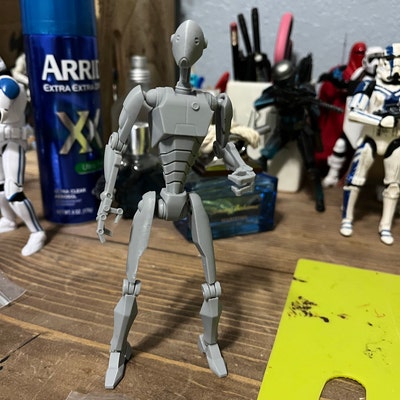 1:12 Scale Clone Wars Commando Droid Figure Black Series - Etsy