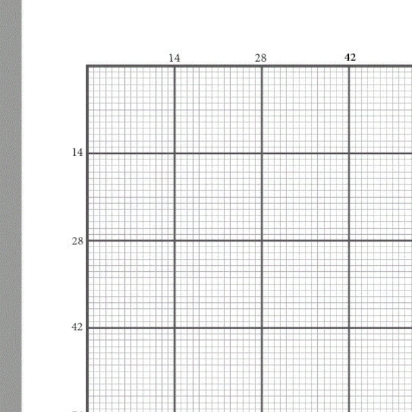 Perfectly Scaled and Precise Printable Graph Paper - 4/4 - 1/4 Inch (4 ...