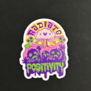 VS031 Halloween Retro Black Cat Face Stickers / Vintage Spooky Kitsch ...