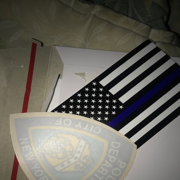 NYS NY City of New York Highway Patrol Police (1) Inside Window Faces ...