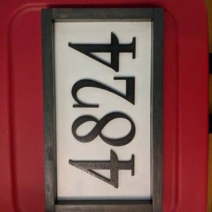 Farmhouse Style House Number Sign, House Number Sign,number Sign ...