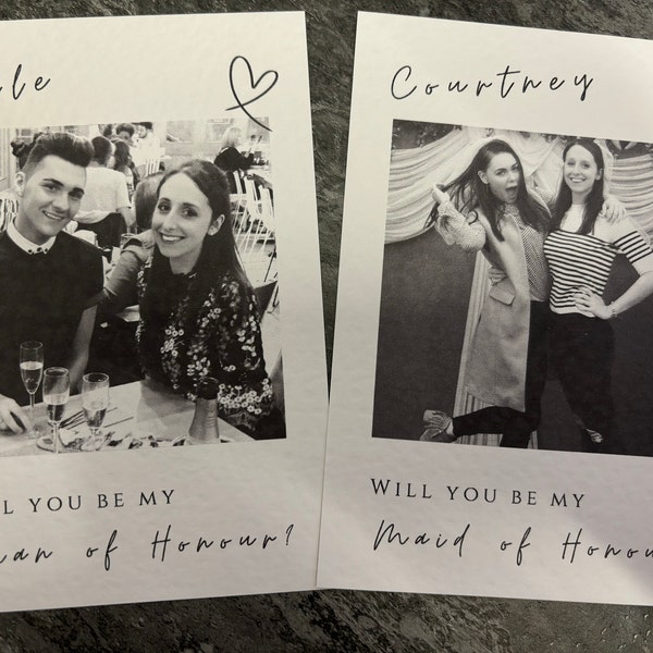Personalised Wedding Proposal Card, Will You Walk Me Down the Aisle ...
