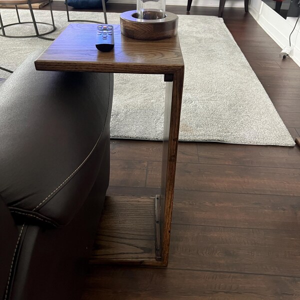 Handmade Useful Armrest Table, Functional Couch Tray, Wood Sofa Table ...