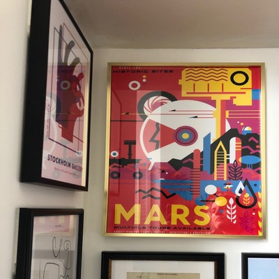 NASA Mars Poster, Visions of the Future by JPL - Etsy