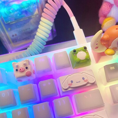 Frog Keycap Artisan Kawaii Keycap Cute Keycap - Etsy