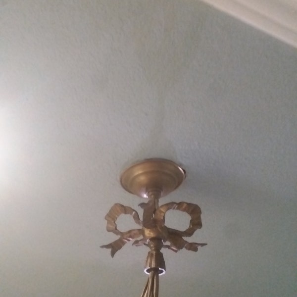 Traditional Brass Ceiling Canopy for Chandeliers and Lighting Fixtures ...