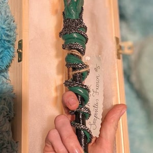 Alex Russo Wand With Real Gems and Fluorite Stone - Etsy