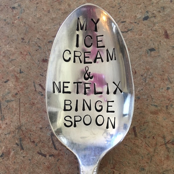 My Ice Cream & Netflix Binge Spoon, Ice Cream Lovers, Netflix, Netflix ...
