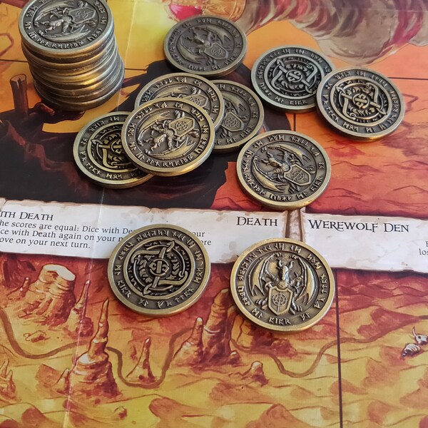 Fantasy Coins - Fire Gold - Etsy
