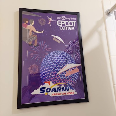 Soarin Around the World Poster Epcot Poster Disney Attraction Poster ...