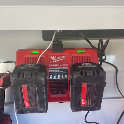 Wall Mount for Dewalt DCB102 Charger With Optional Battery Mounts, Made ...