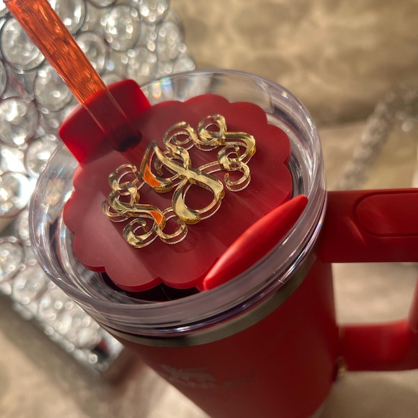 Monogram Stanley Name Plate, Monogram Stanley Topper, Heart Stanley ...