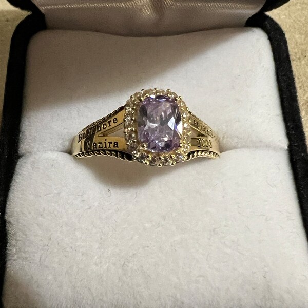 Customized Sterling Silver Women’s High School Class Ring – Style ...