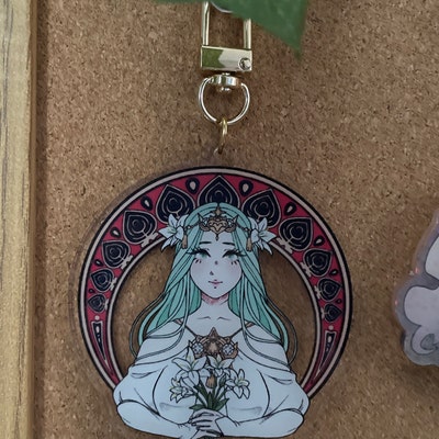 Fire Emblem Lady Rhea Art Nouveau Clear Acrylic Charm - Etsy