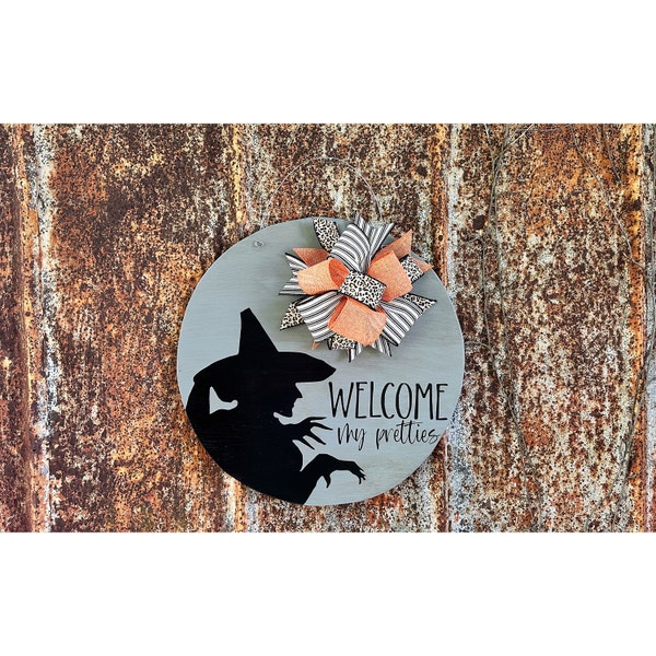 Welcome My Pretties Digital Design, Halloween Cut File, Two Wicked ...