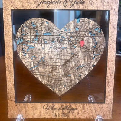 Personalised Map Location Key Holder for Wall, Custom Magnetic Key ...