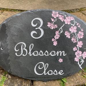 Oval Slate House Sign 3 Sizes Available | Etsy