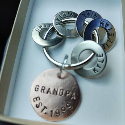 KINDRED SPIRITS Gift Copper Washer Key Ring and Sterling - Etsy