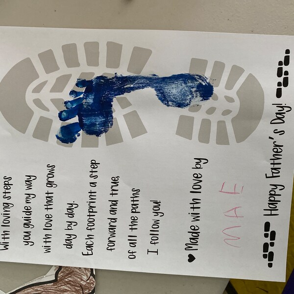 Father's Day Handprint Art Poem High Five, Handprint Father's Day Poem ...