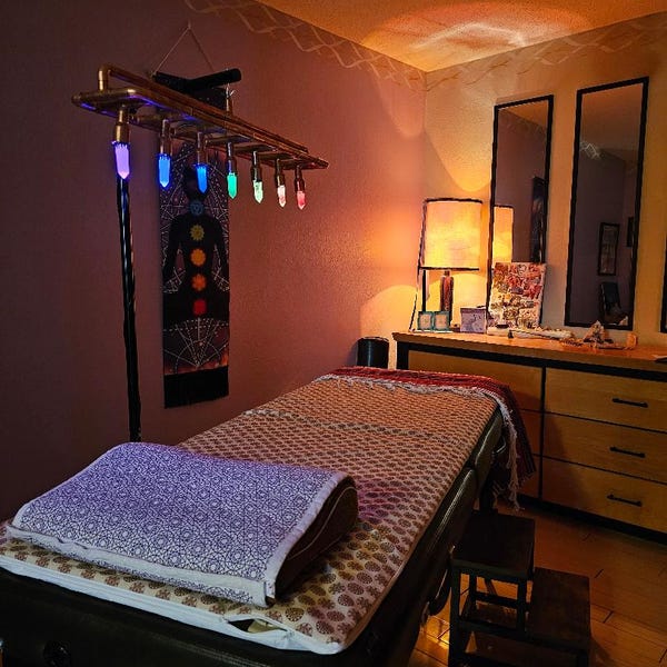 Vogel Clear Quartz Crystal Light Bed, Chakra Bed by Copper Therapy ...