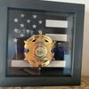 Thin Blue Line Shadow Box Display - Etsy