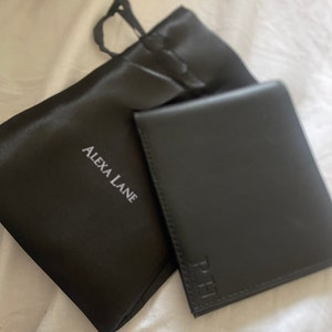 A4 VEGAN Leather Personalized Portfolio Compendium With Zipper ...