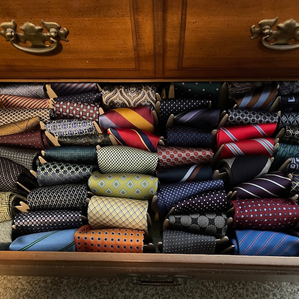 Tiespools, Tiestorage, Tie Organization, Tie Drawer Organizer, Storage ...