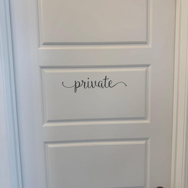 Private Door Decal, Office Door Sticker, Private Office Sticker, Office ...
