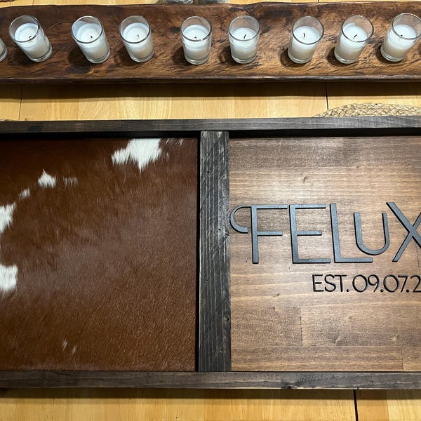 Cowhide Branding Frame, Cowhide Wood Sign, Family Heirloom, Unity ...