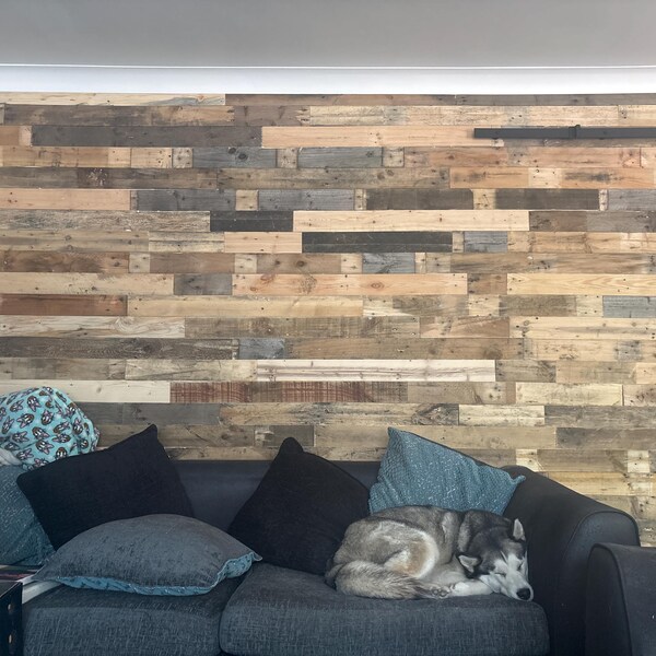 Special Unique Rustic Wood Wall Cladding Panels Boards Feature Wall ...