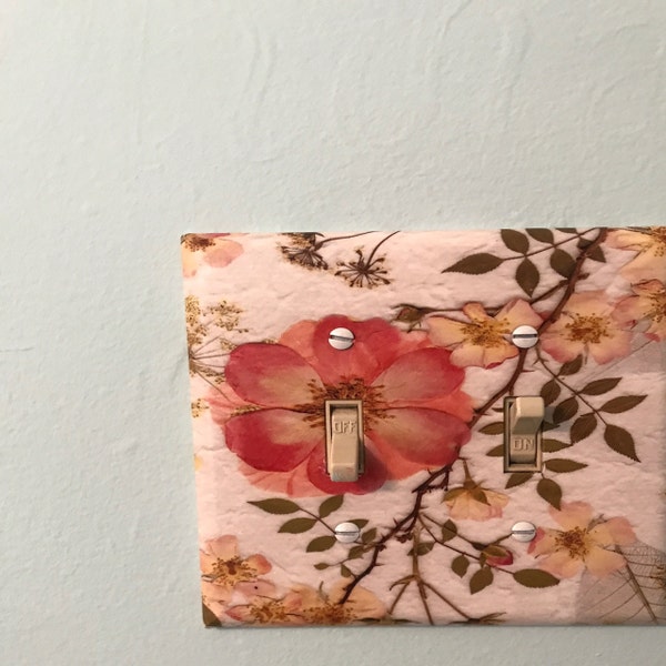 Switch Plate Pressed Flower Art PRINT From Original - Etsy