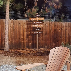 Custom Carved Cedar Arrow Directional Outdoor Sign Medium | Etsy