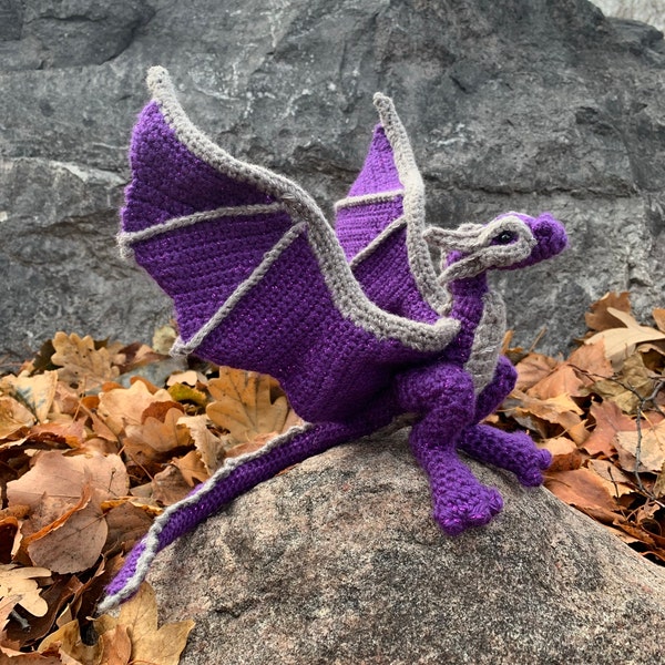 Small Wyvern Crochet Pattern by Crafty Intentions Downloadable DIGITAL ...