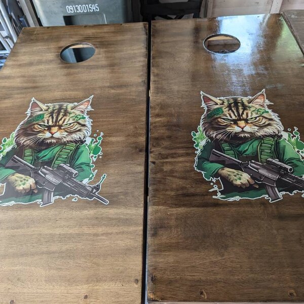 CUSTOM Cornhole Board Decals - Etsy