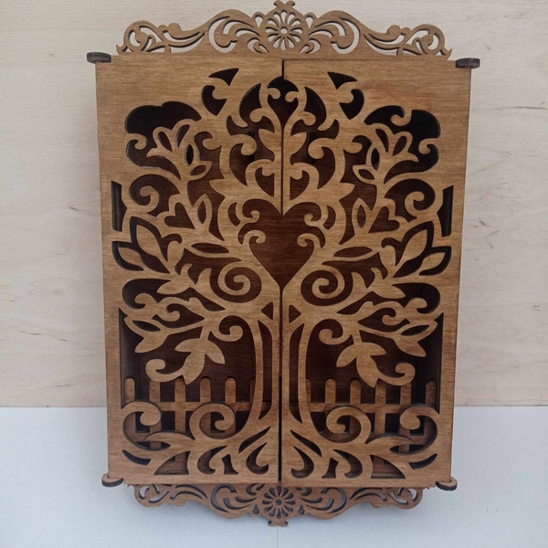 Laser Cut Key Cabinet Svg Files, Key Holder Files, Vector Files for ...