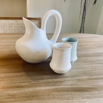 Ceramic Olive Oil Pitcher Handmade Pottery Tableware Oil - Etsy