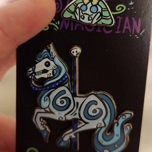 Glow-in-the-dark Cryptid Ghost Deer/ Stag Soft Enamel Pin - Etsy