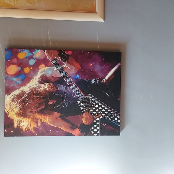 Jimmy Page Canvas Wall Art, Gift for Led Zeppelin Fan, Jimmy Page Fan ...