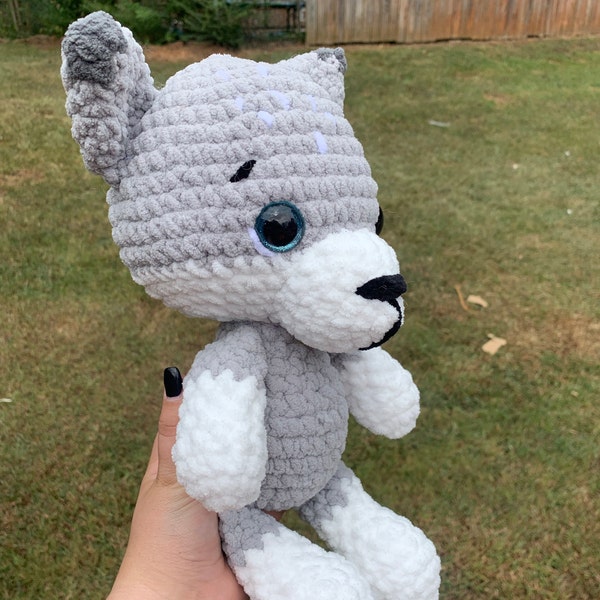 PATTERN: Wilson the Wolf Pup - Crochet Wolf Pattern - Amigurumi Wolf ...