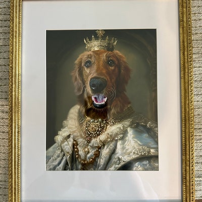 Custom Royal Dog Portrait, Royal Dog Painting, Pet Lovers Gift, Royal ...