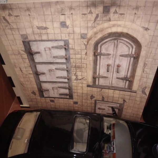 Last Stop Cemetery 1:12 Scale Graveyard PAPER Miniature Sign Spooky ...