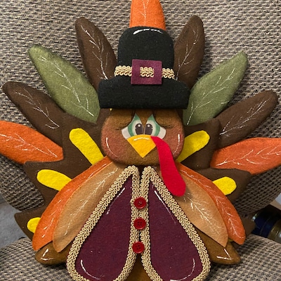No Sew Turkey DIY, E-pattern, Turkey PDF Pattern, Thanksgiving Turkey ...
