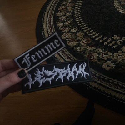 Queer Punk Metal Rainbow LGBTQ Iron on Patch Pride Embroidered Patches ...