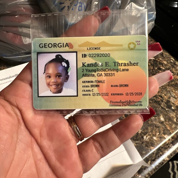 Kid's Fake Drivers License, Adult Joke Licenses, Fake Kids State ...