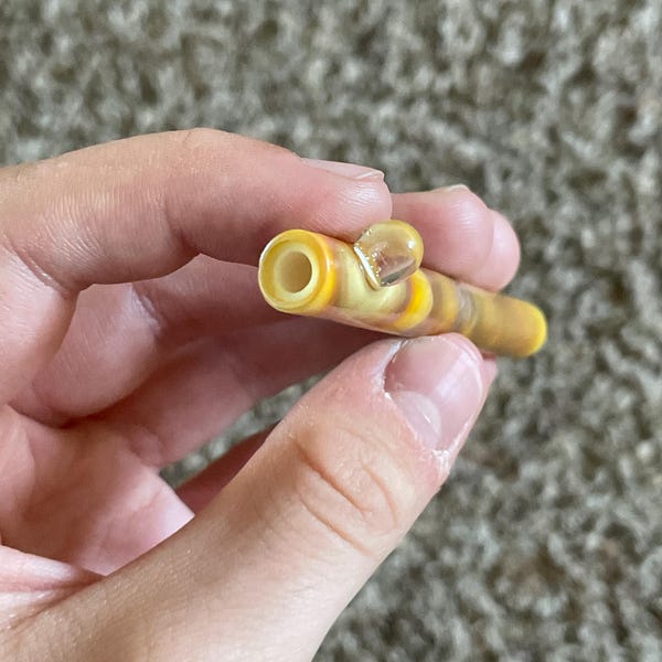 Poopy Pance Glass Blown Tobacco Pipe - Etsy