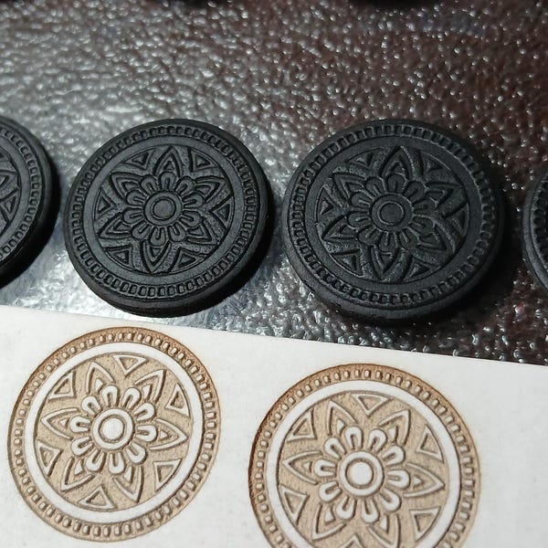 FS244 3x5 Squared Holes Pattern Laser Engraved Texture Paper for ...