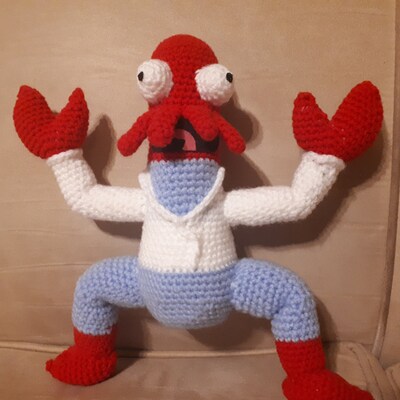 Crochet PATTERN for Zoidberg Amigurumi Doll EN - Etsy